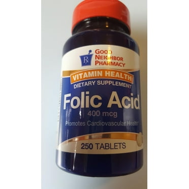 Solgar Folate 400 mcg (as Metafolin) Tablets, 100 Ct - Walmart.com
