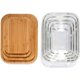 Greener Chef Glass Containers with Bamboo Lids 4 Pc Set - Ecofriendly ...