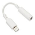 onn. Lightning to 3.5mm AUX Adapter - White - Walmart.com