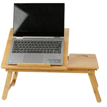 Ktaxon Bamboo Folding Laptop Table Lap Desk Bed Portable Computer Tray ...
