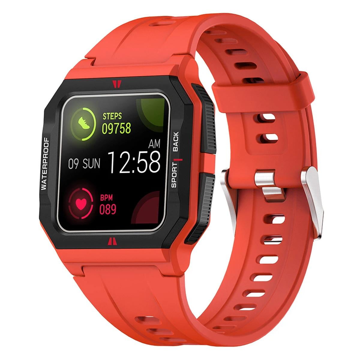 Smartwatch Sport P10 BINDEN Notificaciones, Salud y Deportes rojo ...