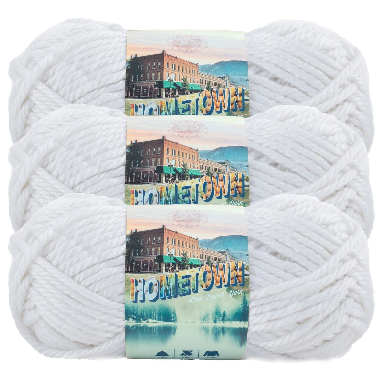Click here for F-Lion Lion Brand Hometown Yarn #6 Super Bulky/ Ch... prices
