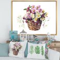 Designart Bouquet From Meadow Flowers In The Basket FLOAT FRAME WALL ...