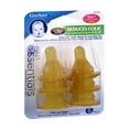 Gerber First Essentials Medium Flow Infant Latex Nipples, 6 Each ...