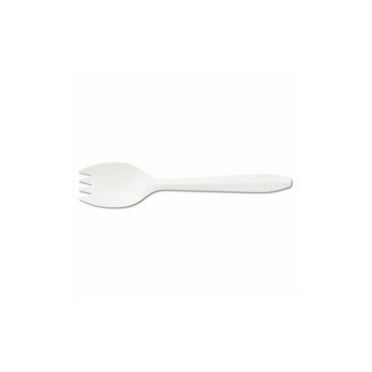 Boardwalk BWKSPRKMWPPWIW Mediumweight Wrapped Polypropylene Spork ...