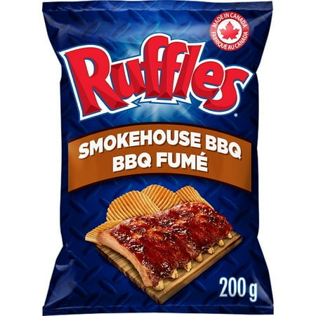 Ruffles Smokehouse BBQ Flavoured Potato Chips | Walmart Canada