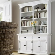 NovaSolo Skansen Classic White Kitchen Hutch Cabinet with 5 Doors 3 ...