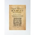 Shakespeare, Hamlet 1603 Modern Art Decor Unframe - Walmart.com