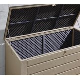Extra Large 180 Gallon Deck Box, Tan with Dark Brown Lid - Walmart.com
