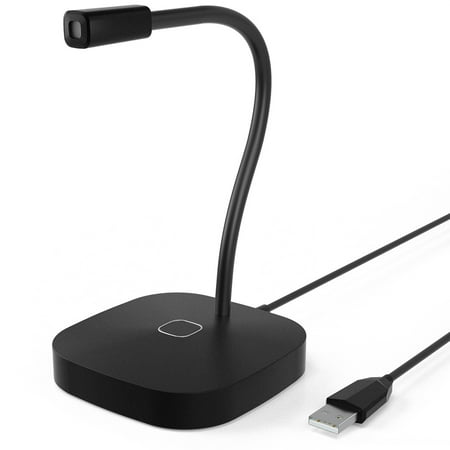 Computer Microphone, Desktop Gooseneck Microphone,Mute Button with LED ...