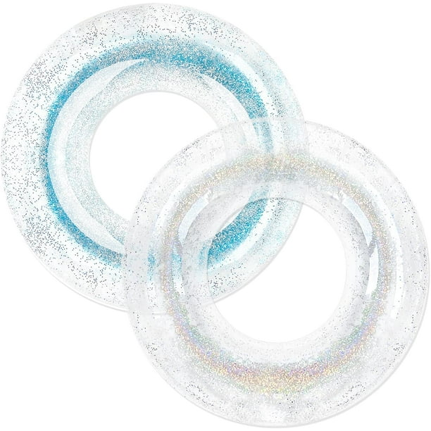 Polita Inner Tubes for Pool Adult, Swimming Tube with Confetti Glitter ...