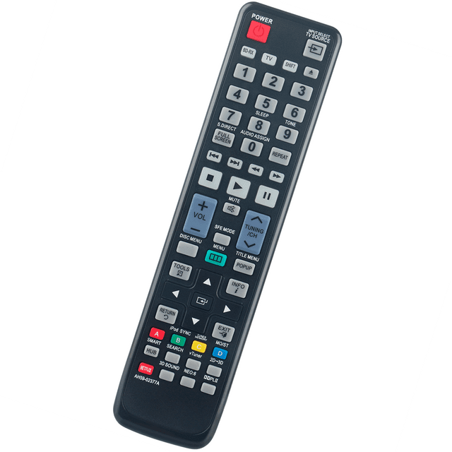 AH59-02377A Replacement Remote Control for Samsung Blu-ray AV Receiver ...