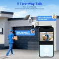 RUNOFAST 4G LTE Cellular Security Camera Solar Wireless Outdoor 2K HD ...