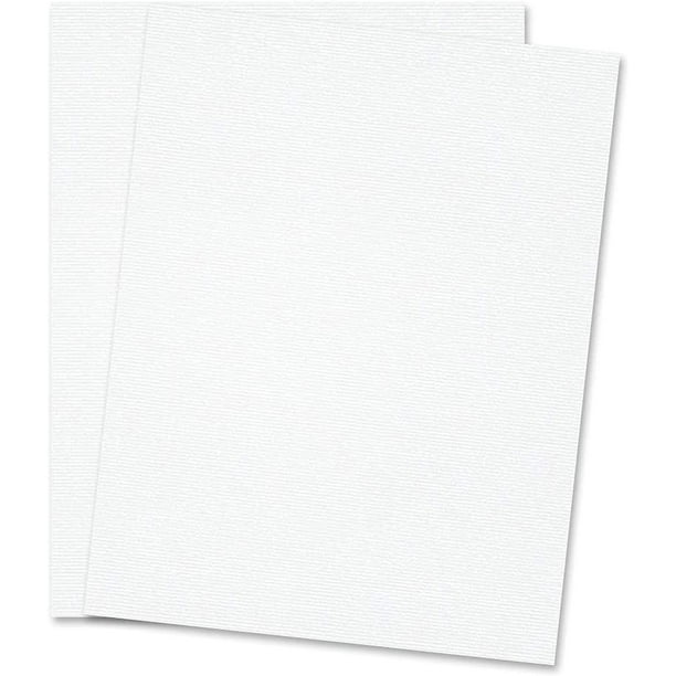 White Linen Textured 8 1/2 X 11 Inches Card Stock 80Lb. - 25 Papers Per ...