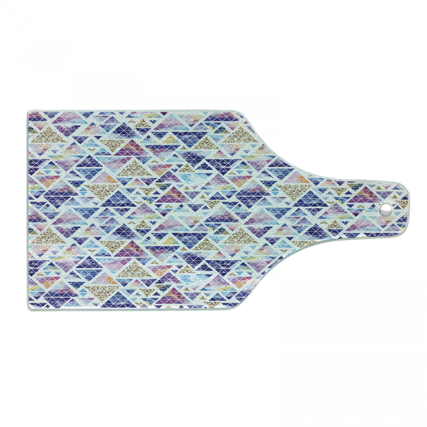 Geometric Cutting Board, Abstract Triangular Space Design Vintage ...