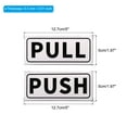 Uxcell Push Pull Door Sign 2"x5" Adhesive Horizontal Pull Push Sticker ...