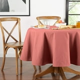 Mainstays Yale Fabric Tablecloth, Brick, 70" Round - Walmart.com
