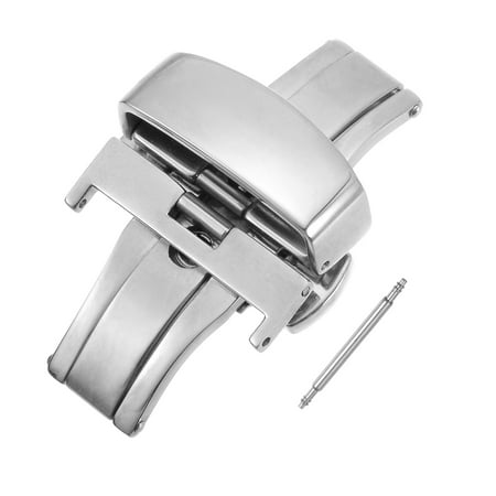 Folding Watch Clasp Push Button Quick Release for 22mm Leather ...