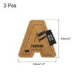 Letter Patch Iron on Alphabet A Patches Embroidered Sew on for Clothes ...