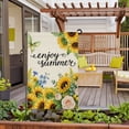 Enjoy Summer Sunflower Rose Garden Flag 12x18 Inch Country Farm Flower ...