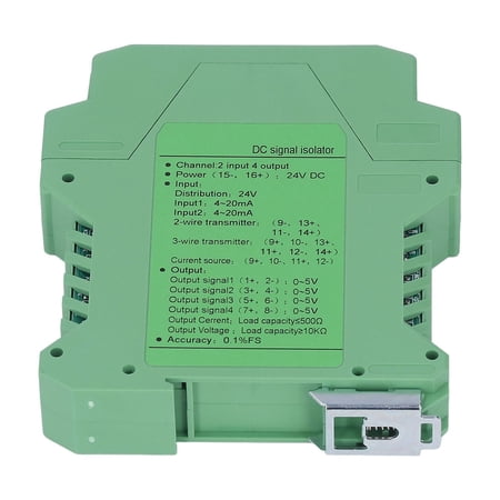 24V DC Sign Isolator 2 DC Sign Transmitter in 4 Out PLC Transmitter ...