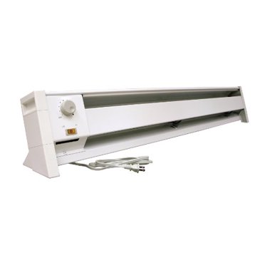 Cadet 49 in. Plug-in Portable Electric Baseboard Heater, White,120V w ...