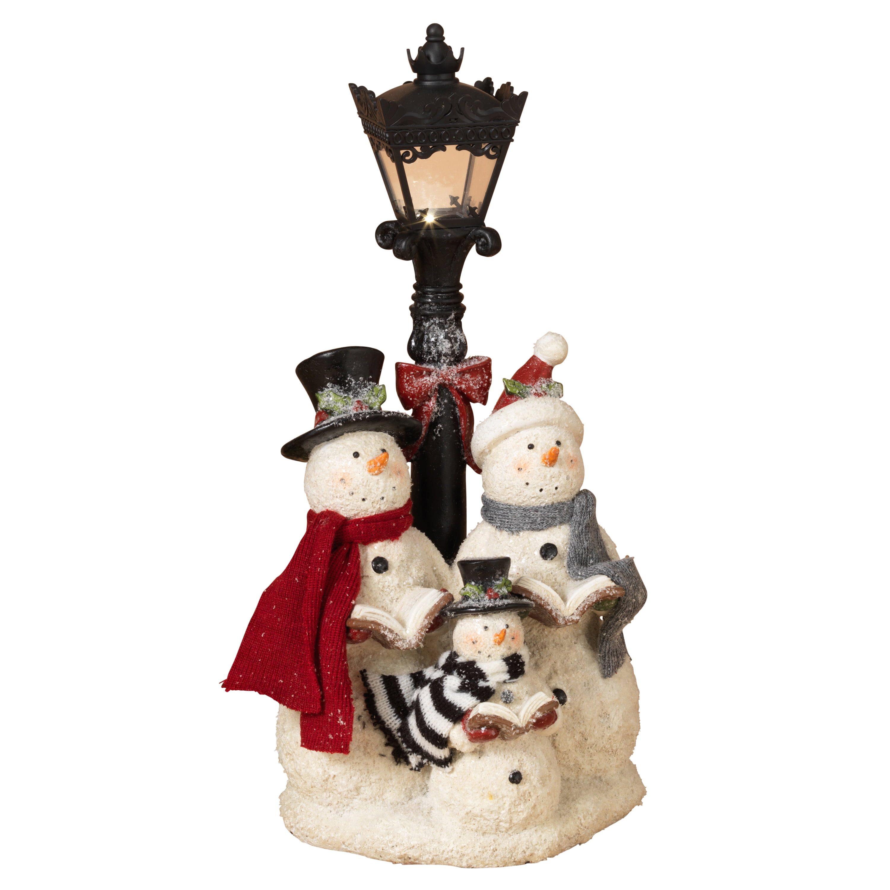 Battery Operated Lighted Snowman Carolers Figurine - Walmart.com