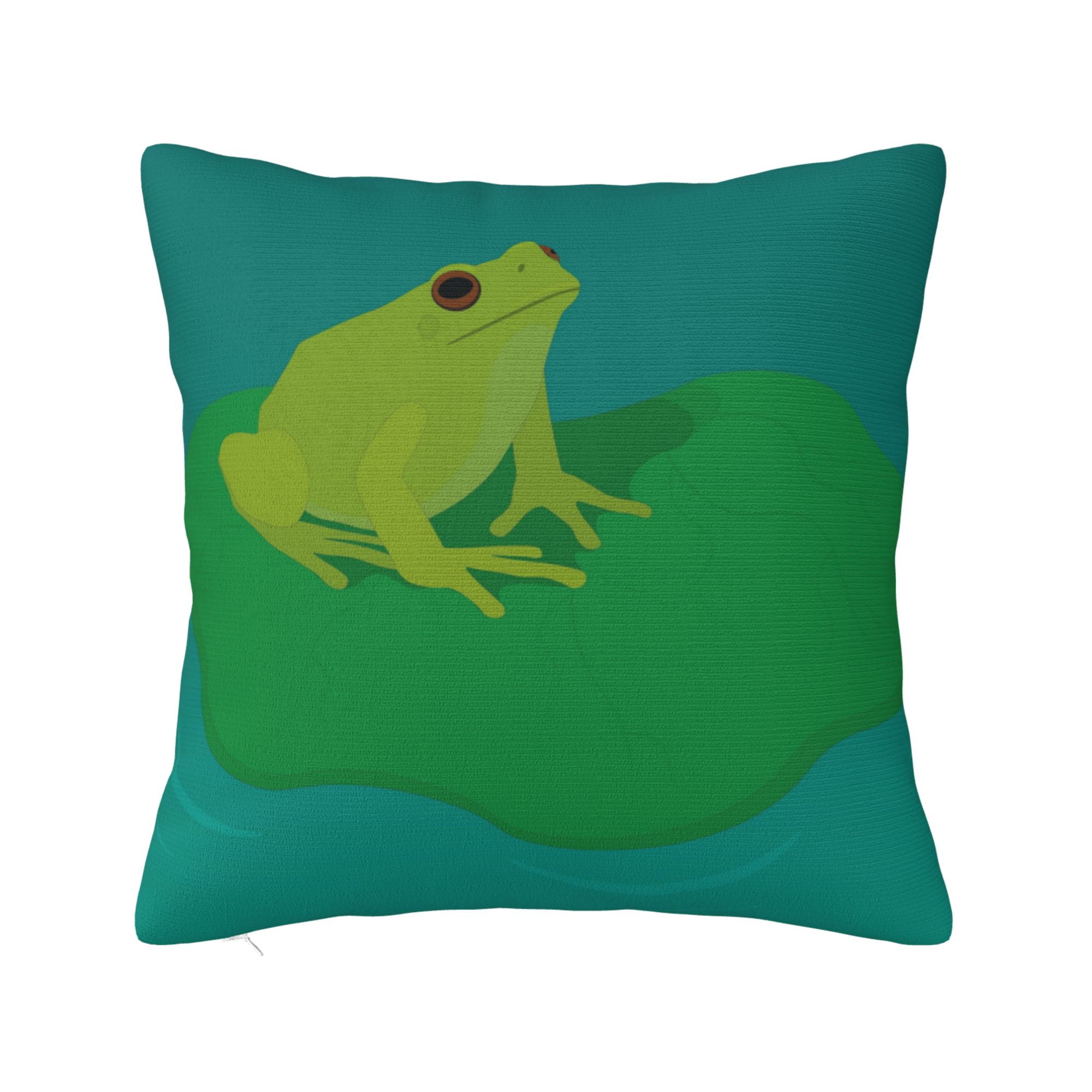 ZICANCN Animal Frog Water Lily Decorative Throw Pillow Covers, Bed ...