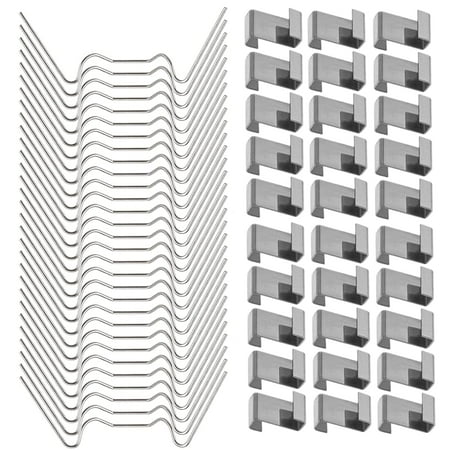 Lepai 120 Pcs Stainless Steel Greenhouse Glass Window Fixing Clips ...