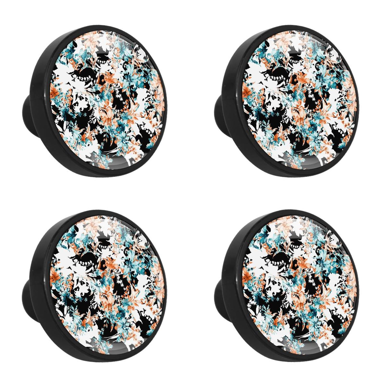 4 Pcs Abstract Texture Knobs for Kitchen Cabinet Cupboard Dresser ...