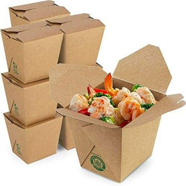 Fit Meal Prep 200 Pack 54 oz Disposable Take Out Containers ...