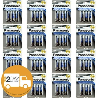 48 PCS Panasonic AA Batteries Super Heavy Duty Power Carbon Zinc Double ...