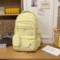 Pendant Accent Backpack 16.54" Nylon Floral Large Capacity Multi-pocket ...