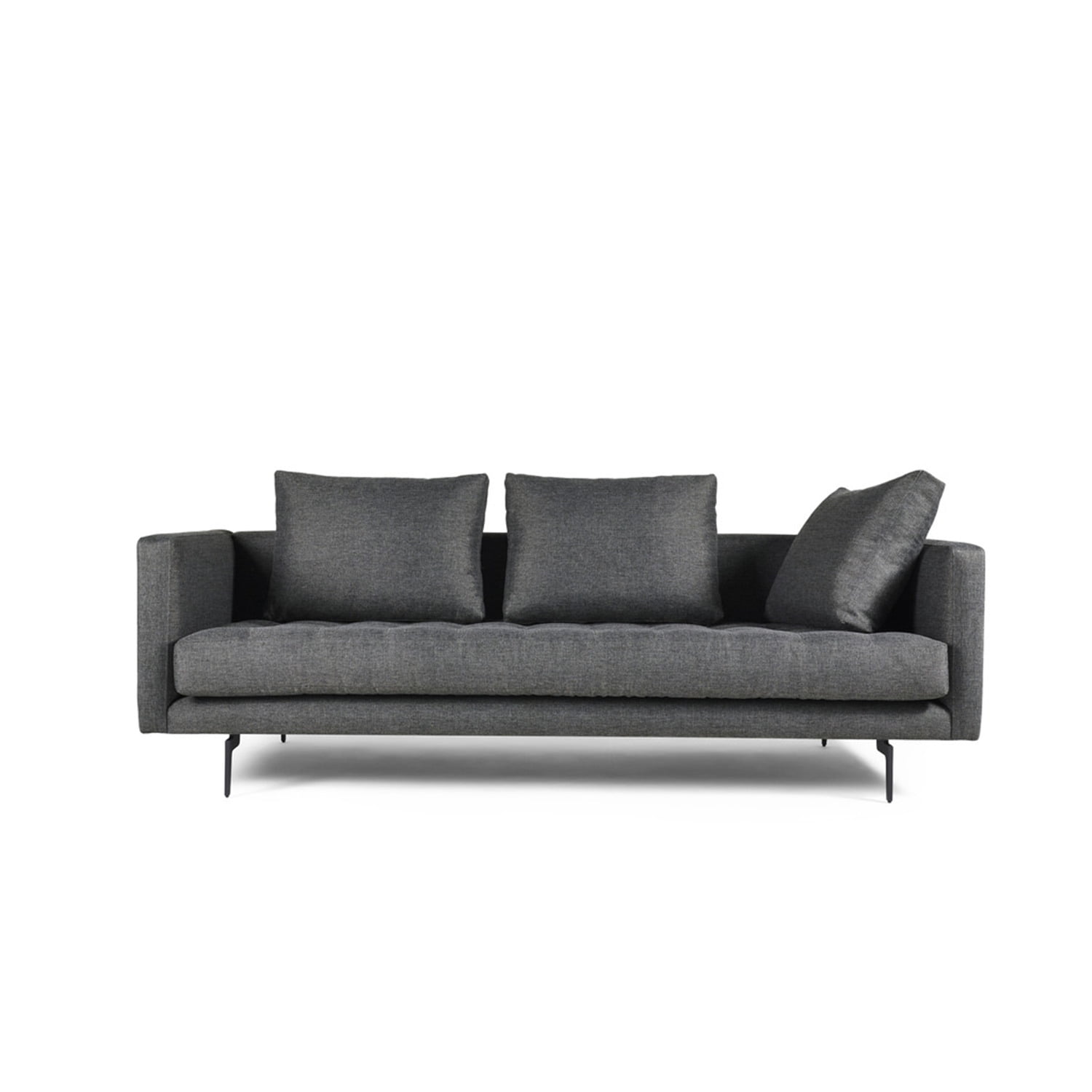 Granville 3-Seat Dark Grey Tweed Sofa - Walmart.com