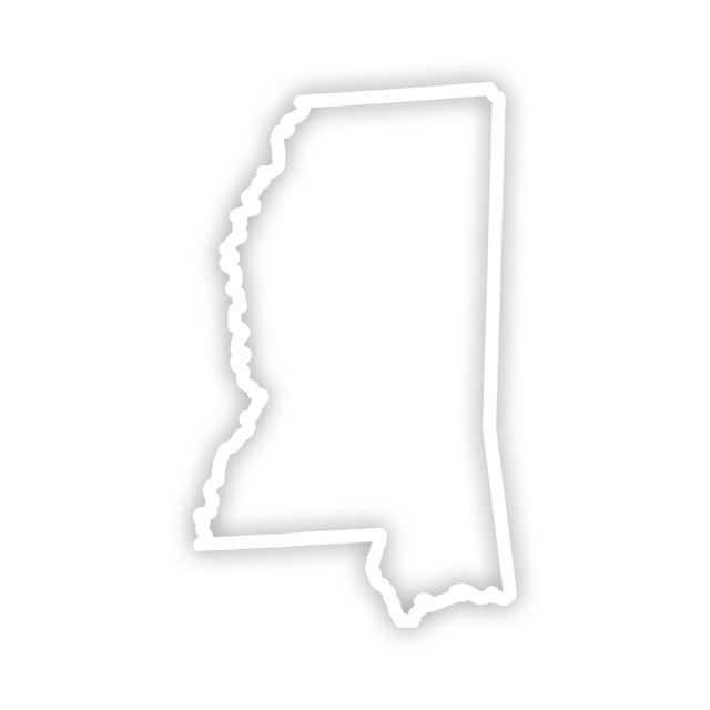 Mississippi Outline Sticker Decal Die Cut - Self Adhesive Vinyl - Weatherproof - Made in USA ...