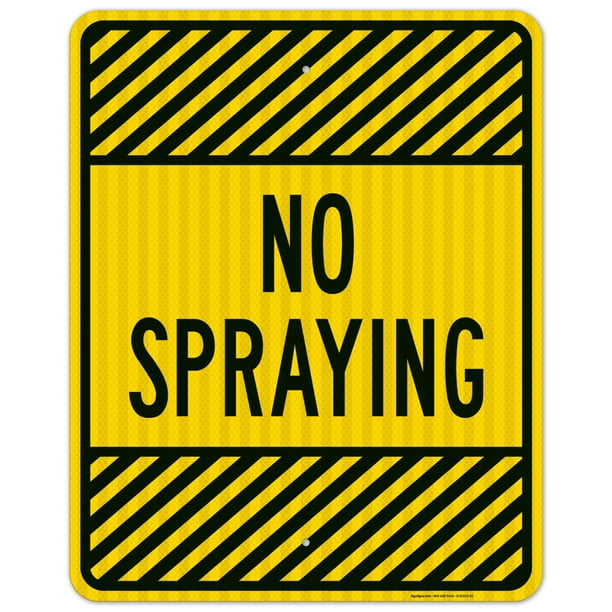 No Spraying Sign, - Walmart.com