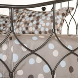 Bianca Complete Metal Daybed with Link Spring Support Frame and Arched ...