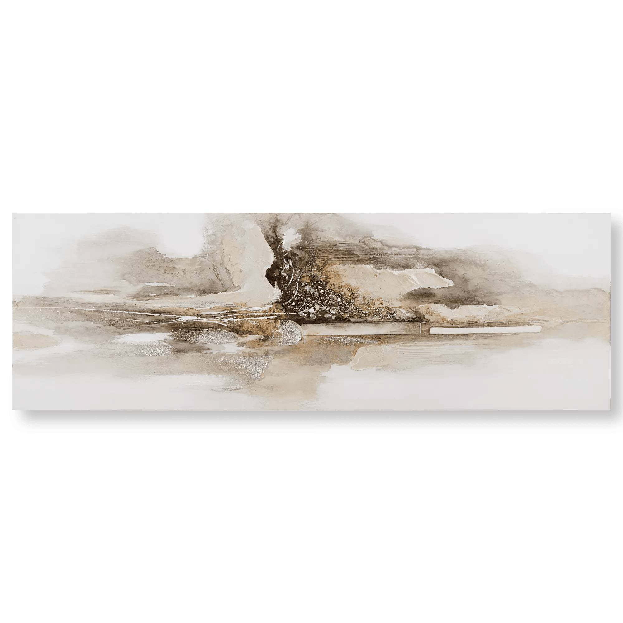 Click here for Bouclair Neutral Beige Oil Painting Canvas 59 X 19... prices