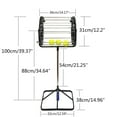 Miumaeov 2 in 1 Automatic Tennis Ball Picker Balls Receiver Pick Up ...
