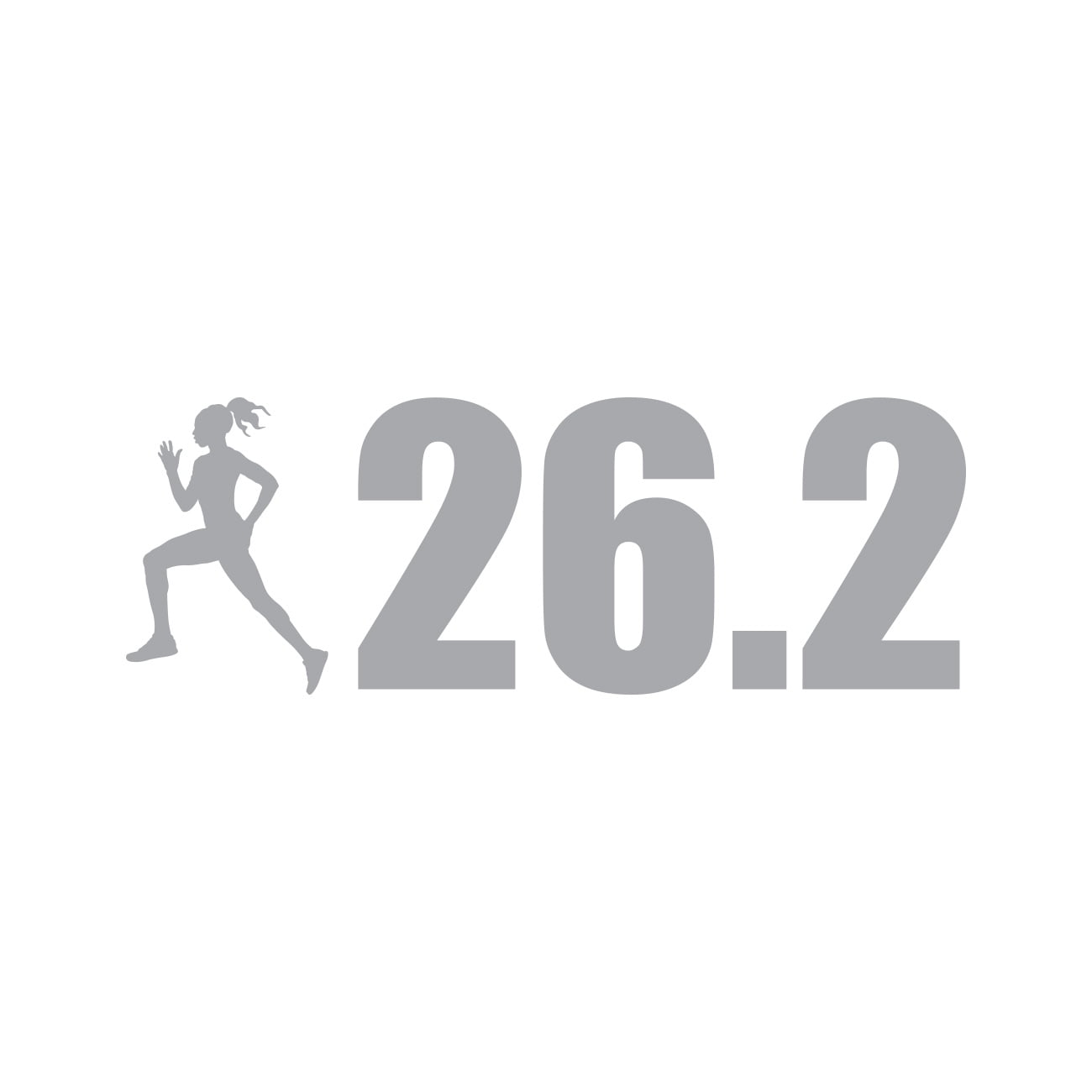 Womens Marathon 26.2 Sticker Decal Die Cut - Self Adhesive Vinyl ...