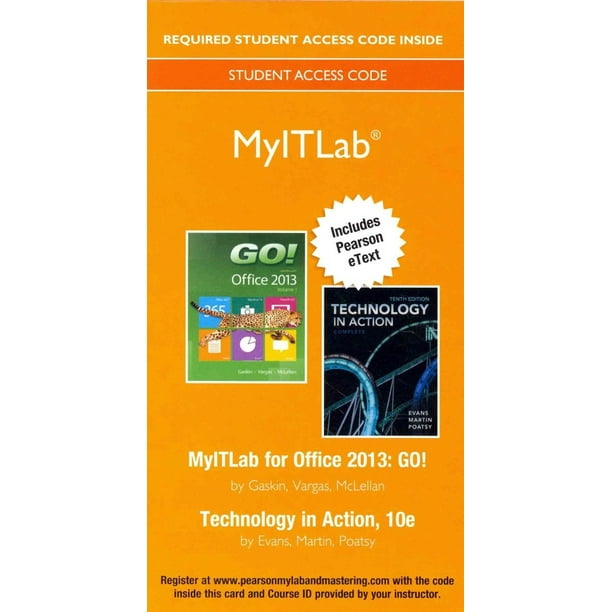 Myitlab With Pearson Etext Access Card For Go With Technology In Action
