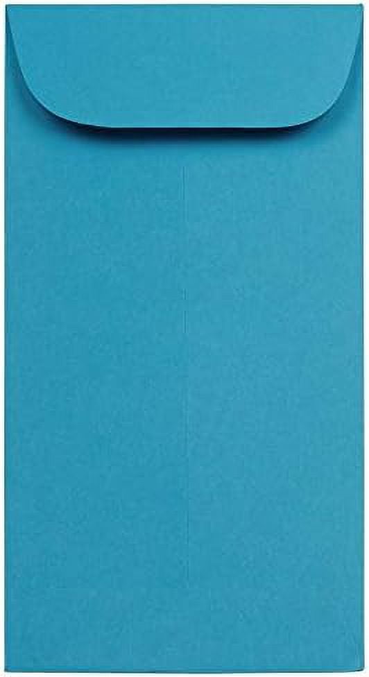 #7 coin business colored envelopes - 3 1/2 x 6 1/2 - blue recycled ...