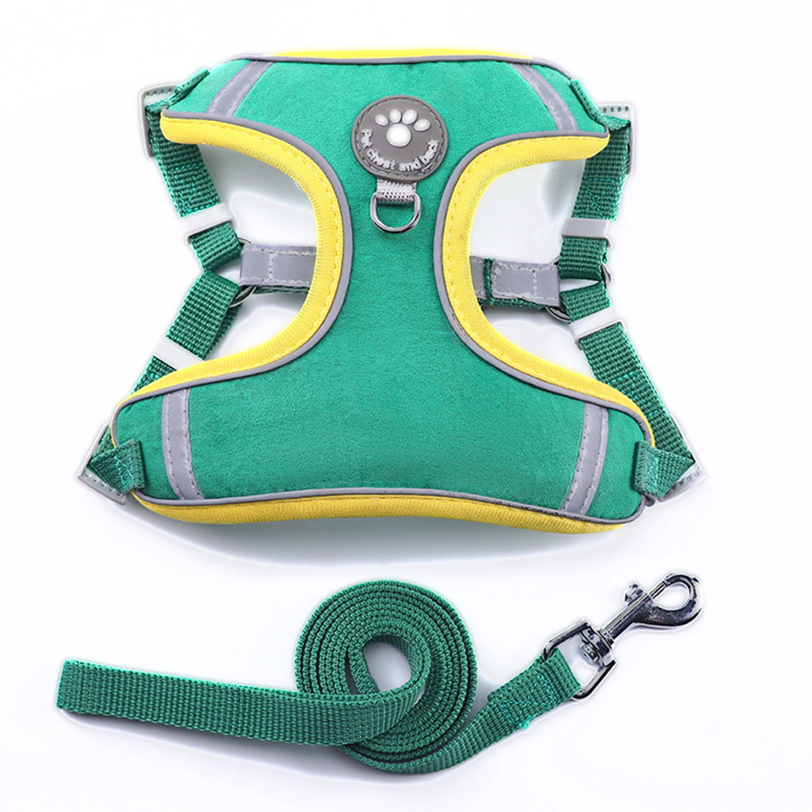 Harness Leash Set Extended Tow Ring, Reflective Strip, Fully Wrap ...
