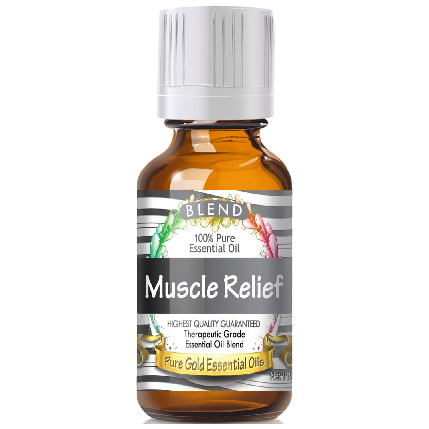 Pure Gold Deep Muscle Relief Essential Oil, 100% Natural & Undiluted ...