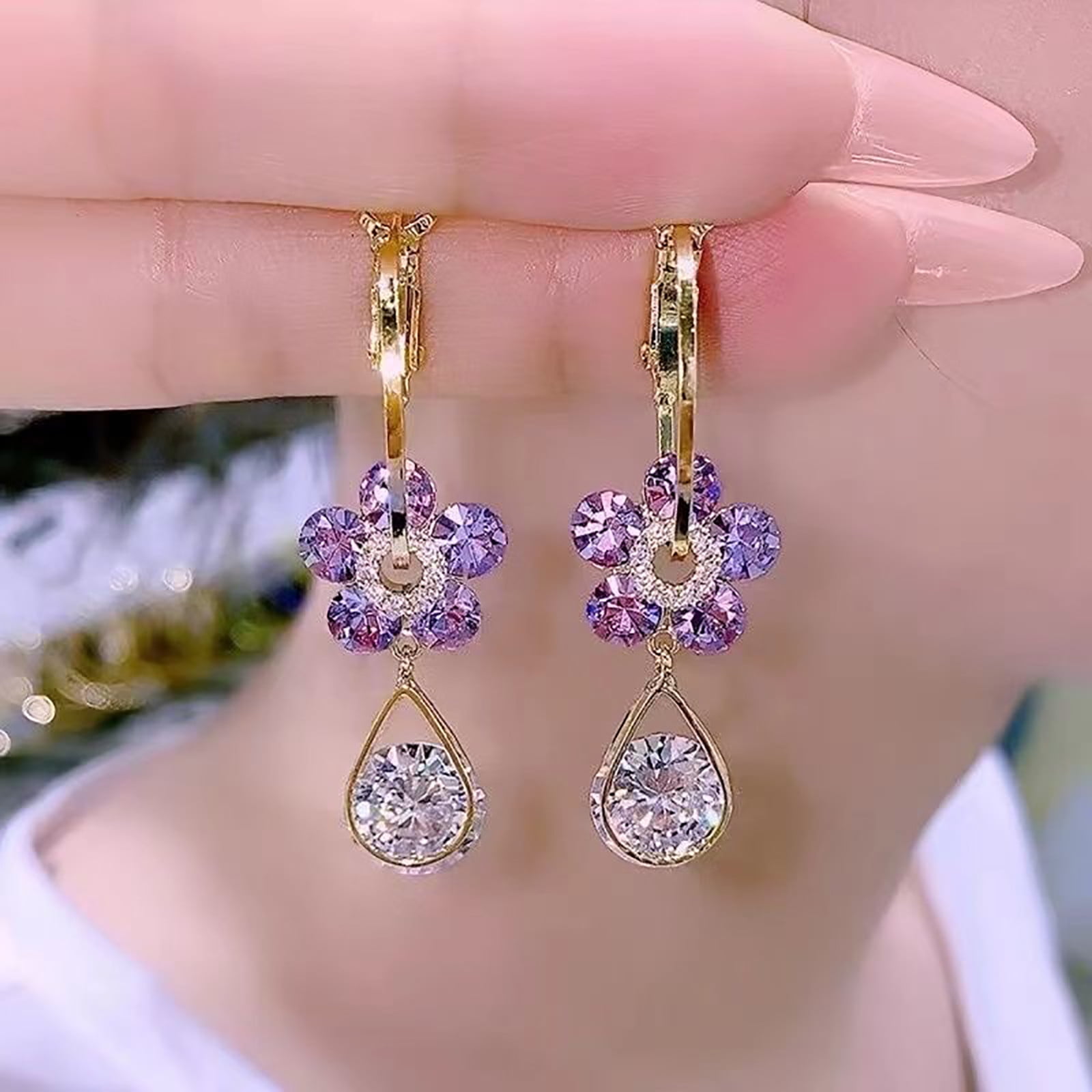 Click here for Huitkmm Earrings Silver Women Fashion Earrings Dan... prices
