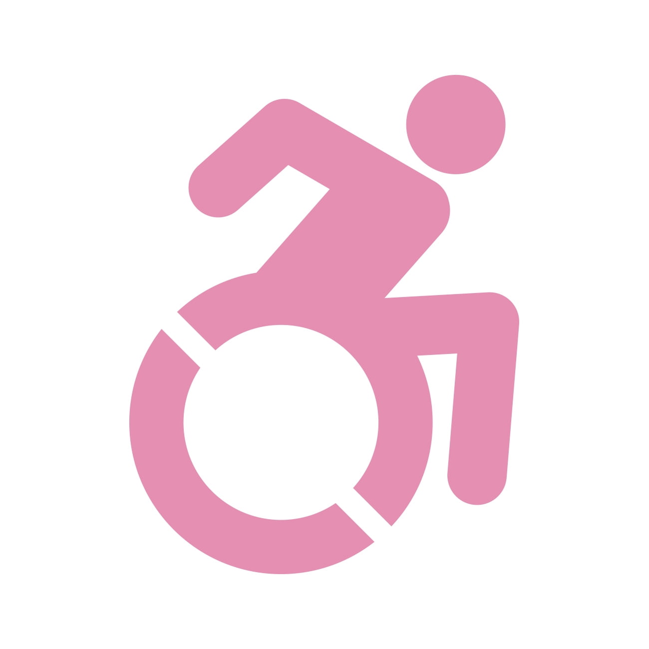 ISA Accessible Icon Sticker Decal Die Cut - Self Adhesive Vinyl ...