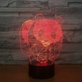 7 Color Change 3D Changing Cute Panda Night Light LED Desk Lamp Touch ...