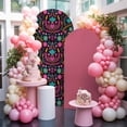 4FT Arch Backdrop Covers, Colorful Mexico Wedding Arch Cover Stretchy ...