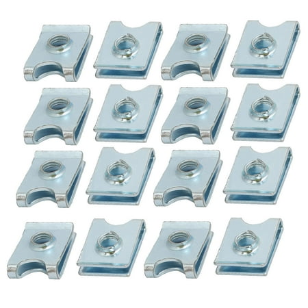 Fit M5 Screw 65Mn Spring Steel U Clip Nut Silver Tone 18mm x 13mm 10pcs ...