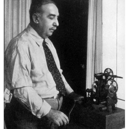 Edwin S. Porter (1869-1941) With An Early Model Of The Edengraph Movie ...